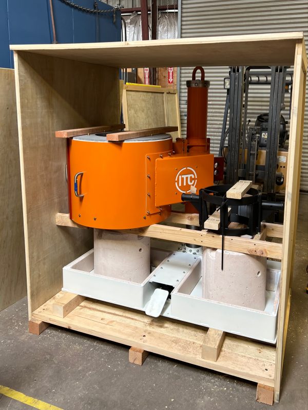 ITC Produced a Lift & Swing Furnace with Custom Color