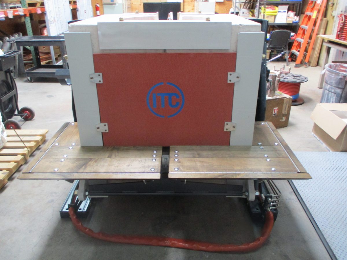 ITC Manufactured a 1000lb Power Cube Melting Furnace