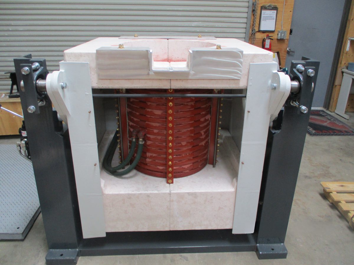 ITC Manufactured a 1000lb Power Cube Melting Furnace